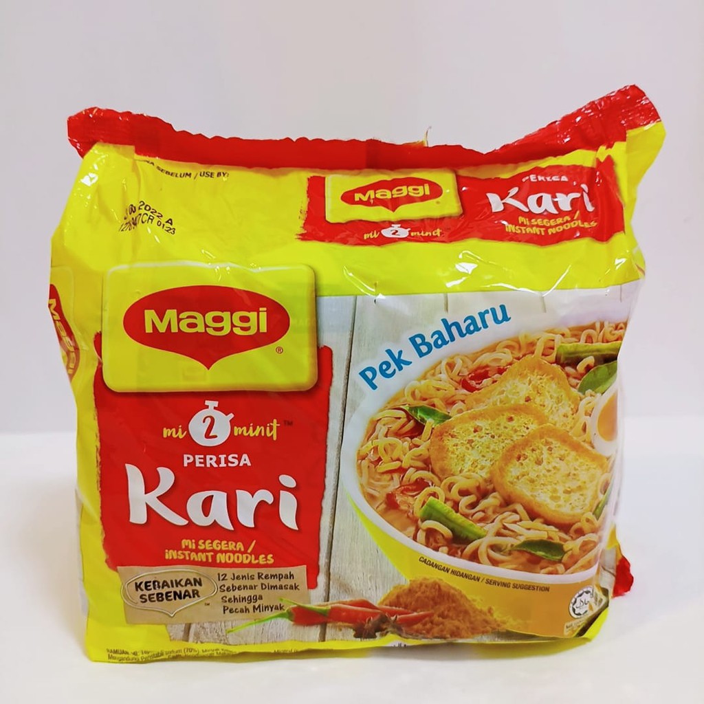 Maggi Minit 2 Perisa Kari Instant Noodles 79g x 5 (Halal) | Shopee Malaysia