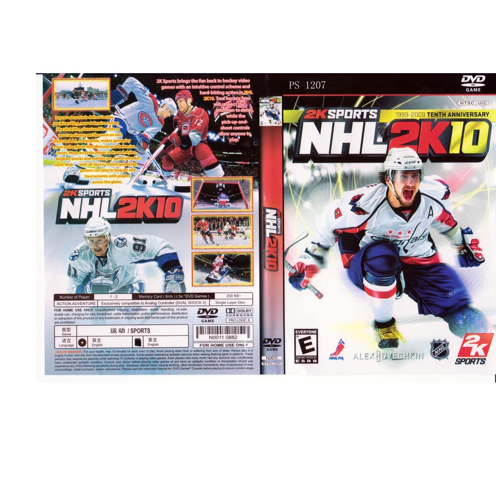 PS2 GAME COLLECTION NHL 2K10 (CD Version) | Shopee Malaysia