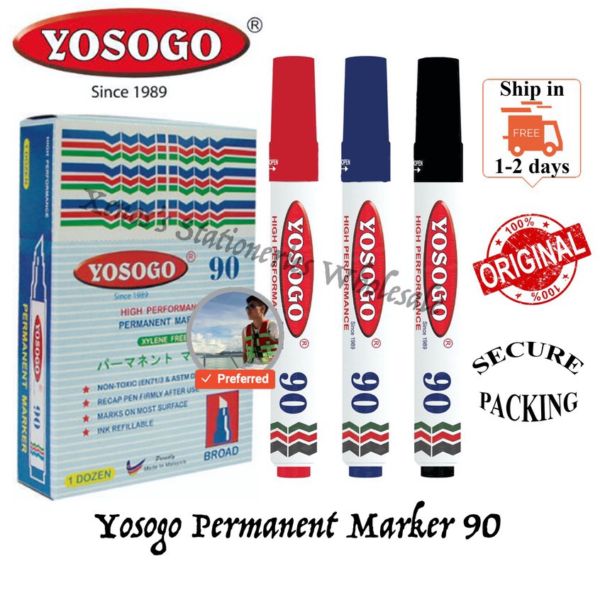 YOSOGO 90 PERMANENT MARKER / YOSOGO 90 HIGH PERFORMANCE PERMANENT ...