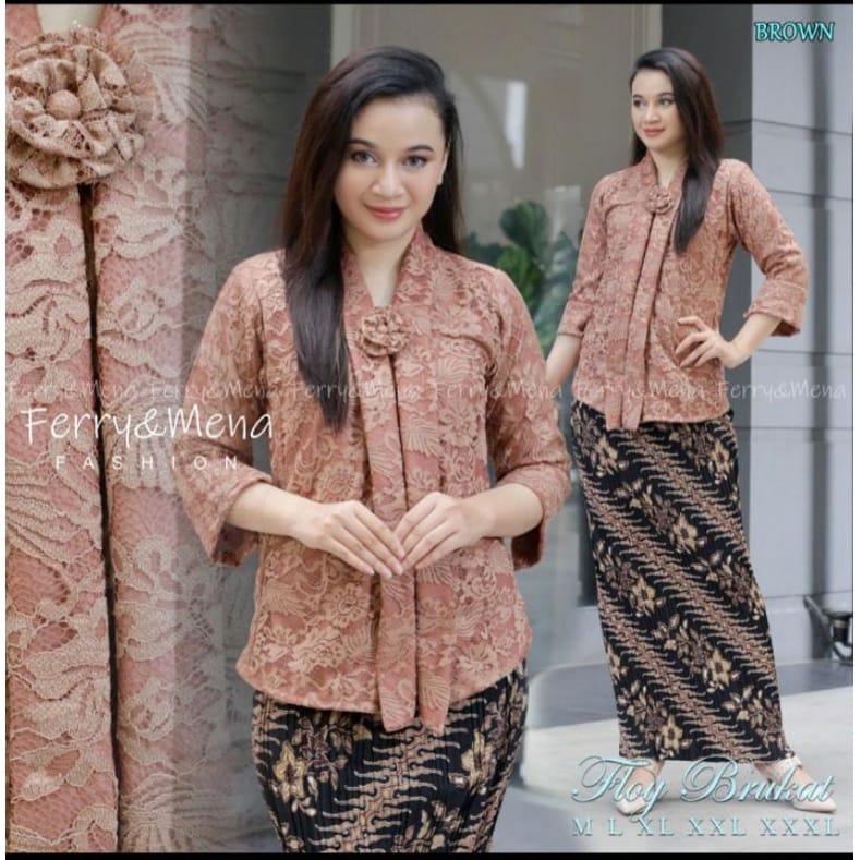 Kebaya Suits-Latest Brocade kebaya Suits modern Brocade Kebayas Long ...