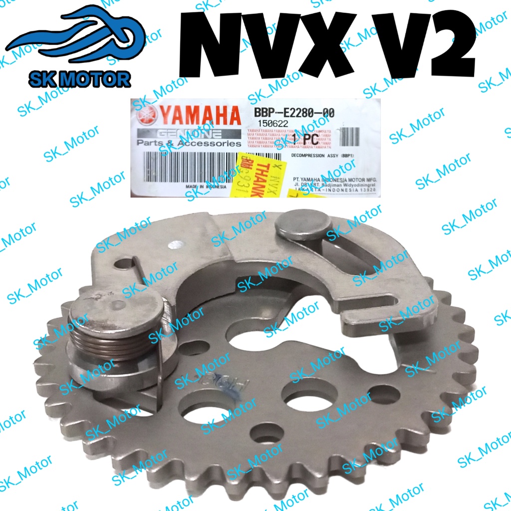 Yamaha NVX 155 V1 V2 / N-MAX NMAX N MAX V1 V2 Original Decompression Assy / Timing Gear B63 BBP ...