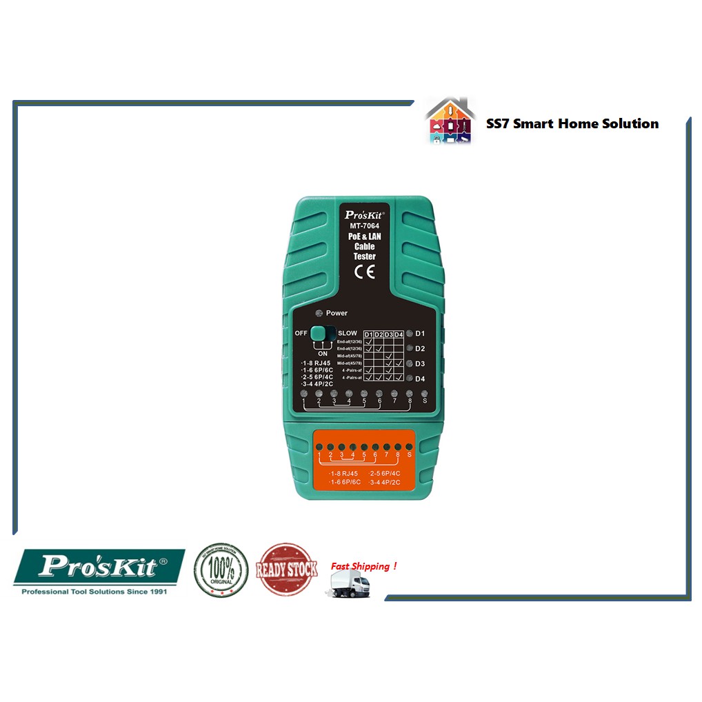 Pro'sKit MT-7064 PoE & LAN Cable Tester | Shopee Malaysia