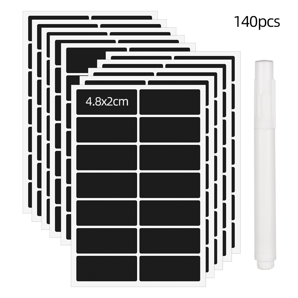 140pcs Removable Jar Labels Stickers Spice Stickers Organizer Storage ...