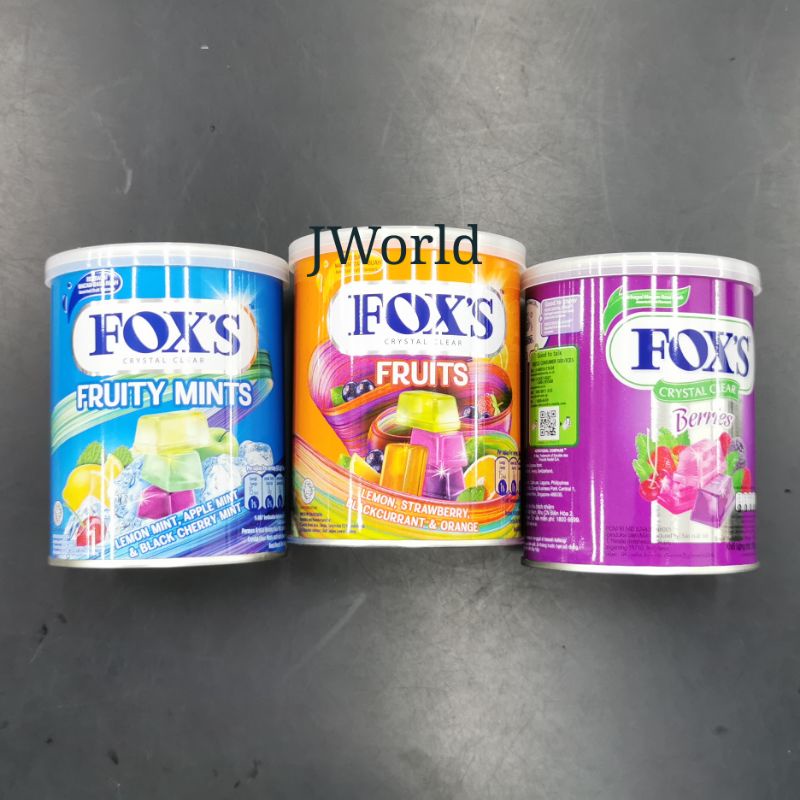 FOX'S CRYSTAL CLEAR CANDY 180G (FRUITS / MINT / BERRIES) HALAL | Shopee Malaysia