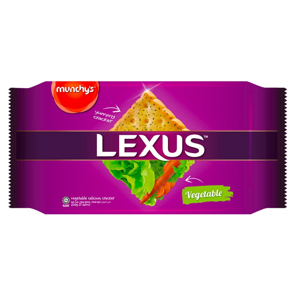 Munchy's Lexus Vegetable Calcium Cracker (10 Sachets x 200g) | Shopee ...