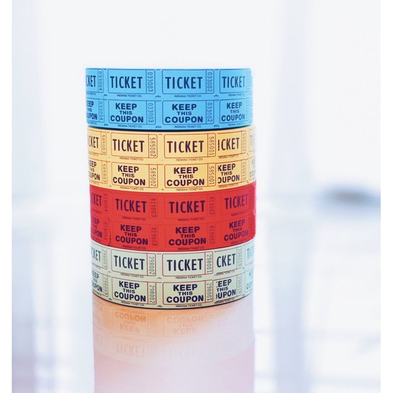 Raffle ticket for lucky draw, party, wedding, crafting *Made in USA ...