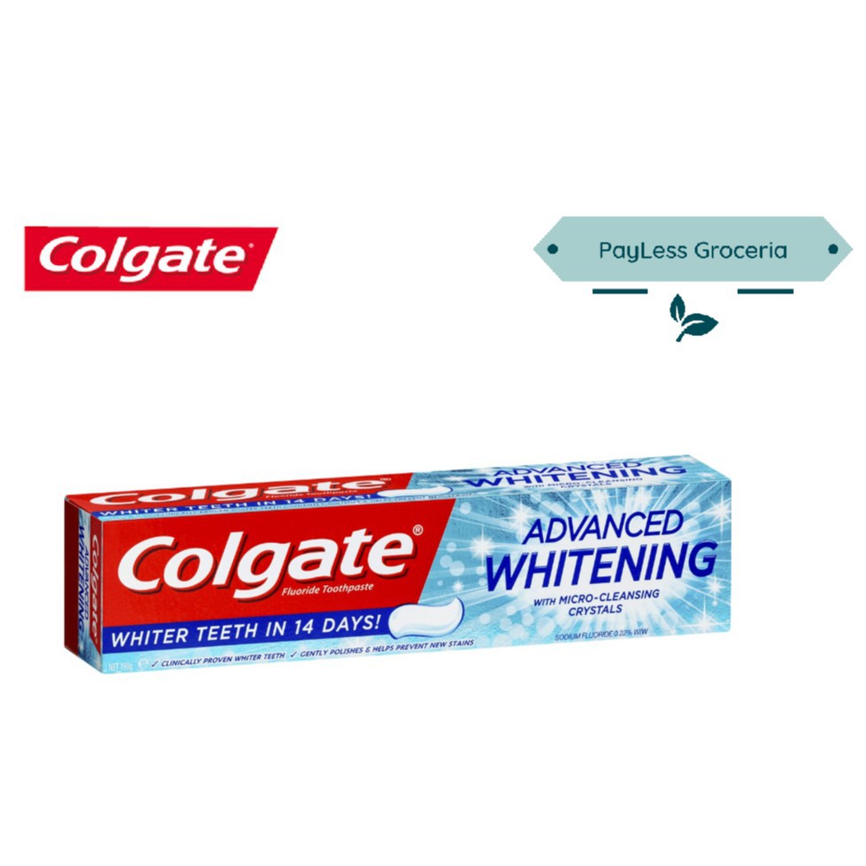 Colgate Advanced White Whitening Toothpaste 160g | Shopee Malaysia
