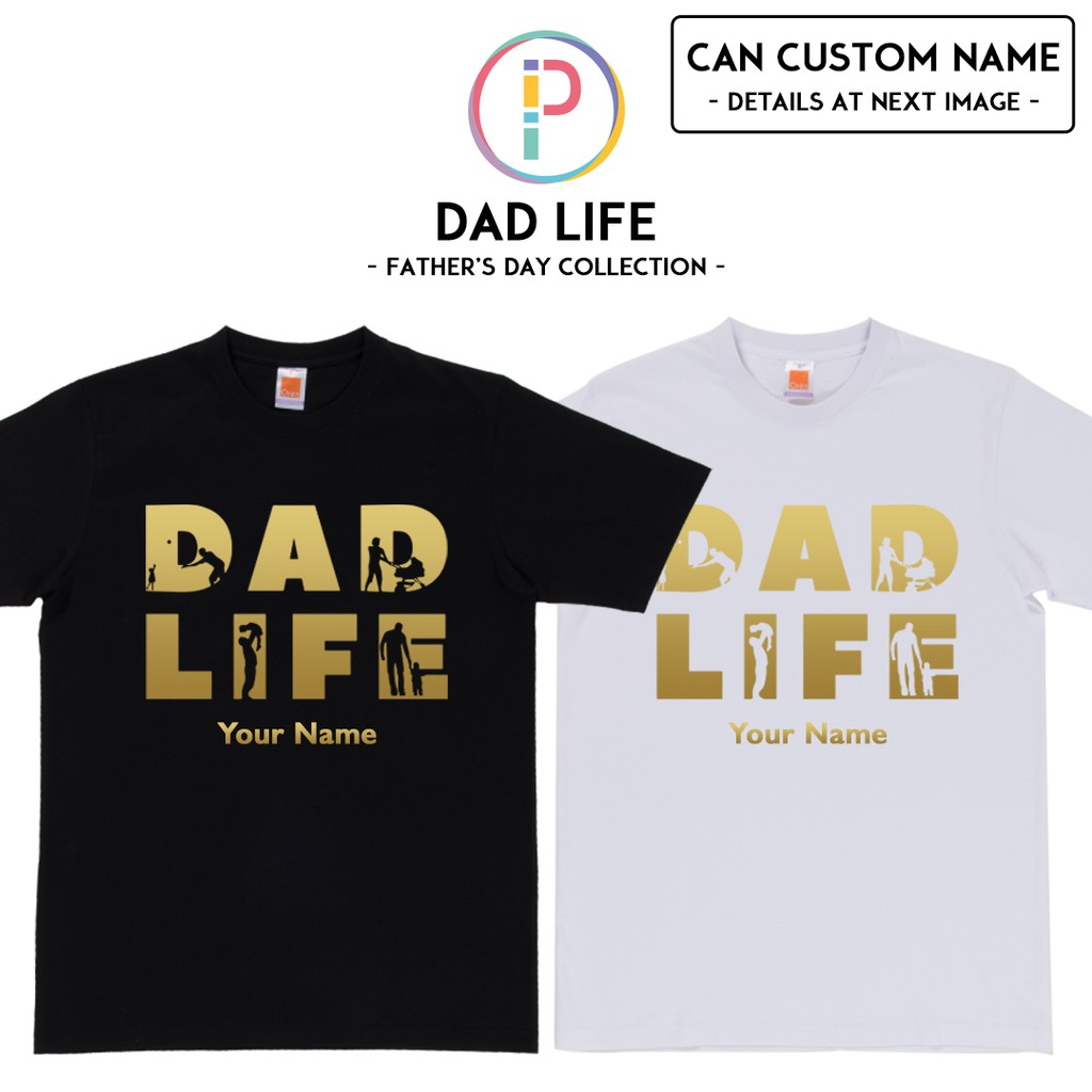 Baju Dad Life Happy Father's Day Gifts For Him Birthday Tee Baju T ...