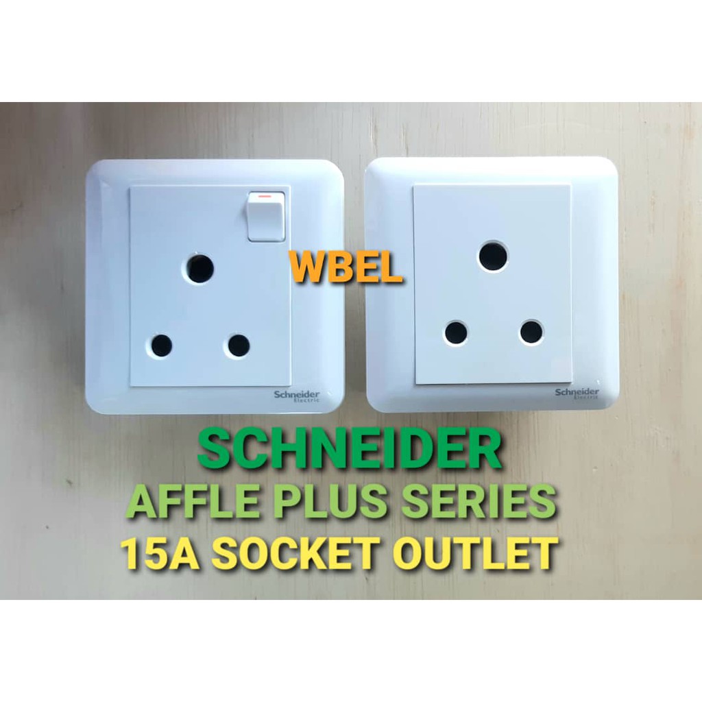 SCHNEIDER AFFLE PLUS 15A SOCKET OUTLETS ( 15A SSO / 15A SOCKET ONLY ...