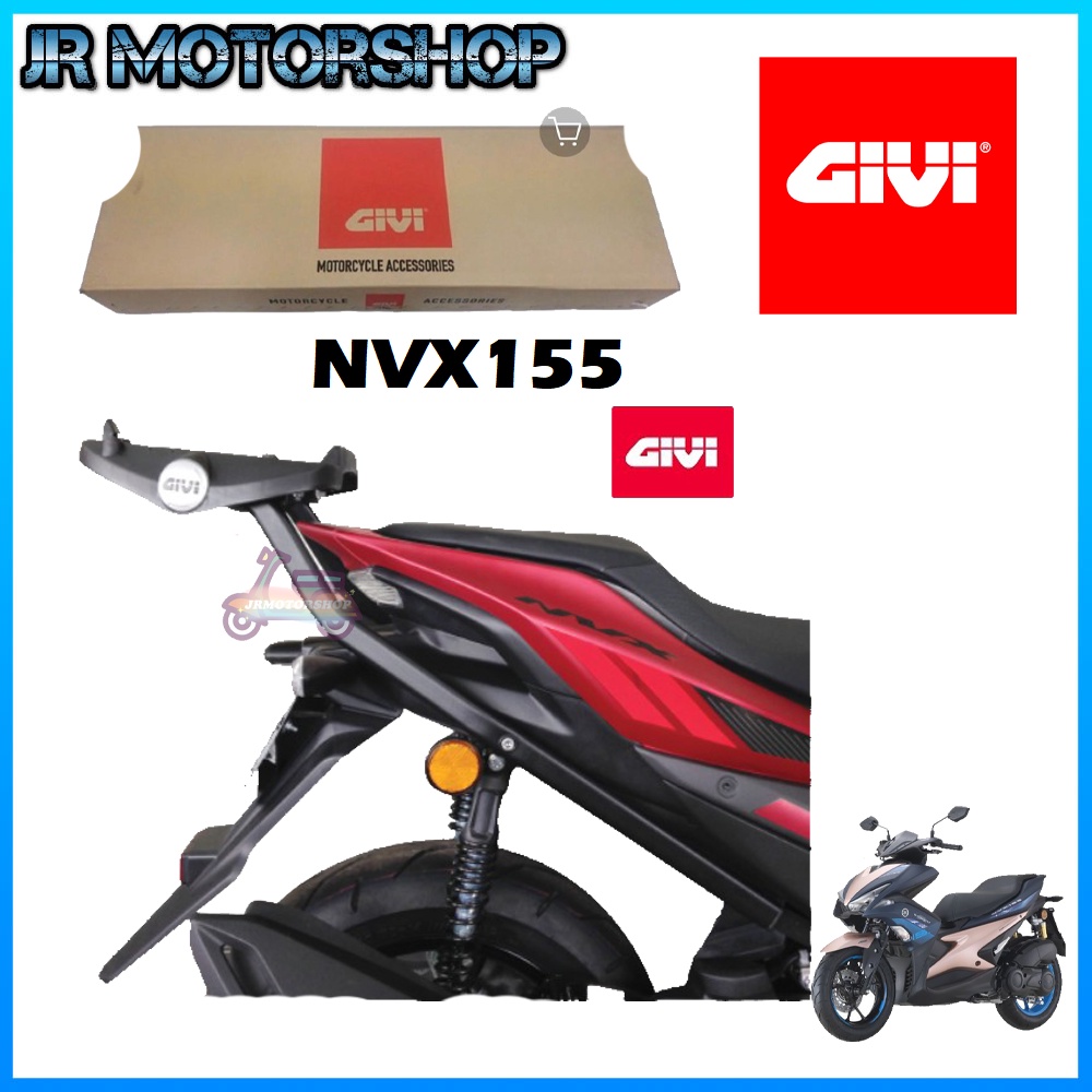 NVX V1 / NVX155 GIVI MONO RACK J HRV HEAVY DUTY MONORACK 100% ORIGINAL GIVI FOR ALL YAMAHA NVX ...
