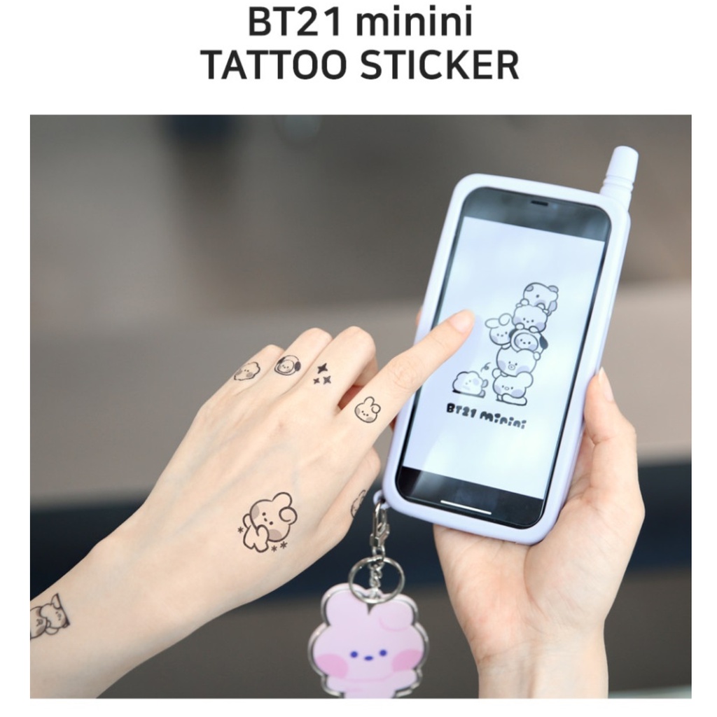 Tattoo Stickers BT21 MININI TATOO STICKER | Shopee Malaysia