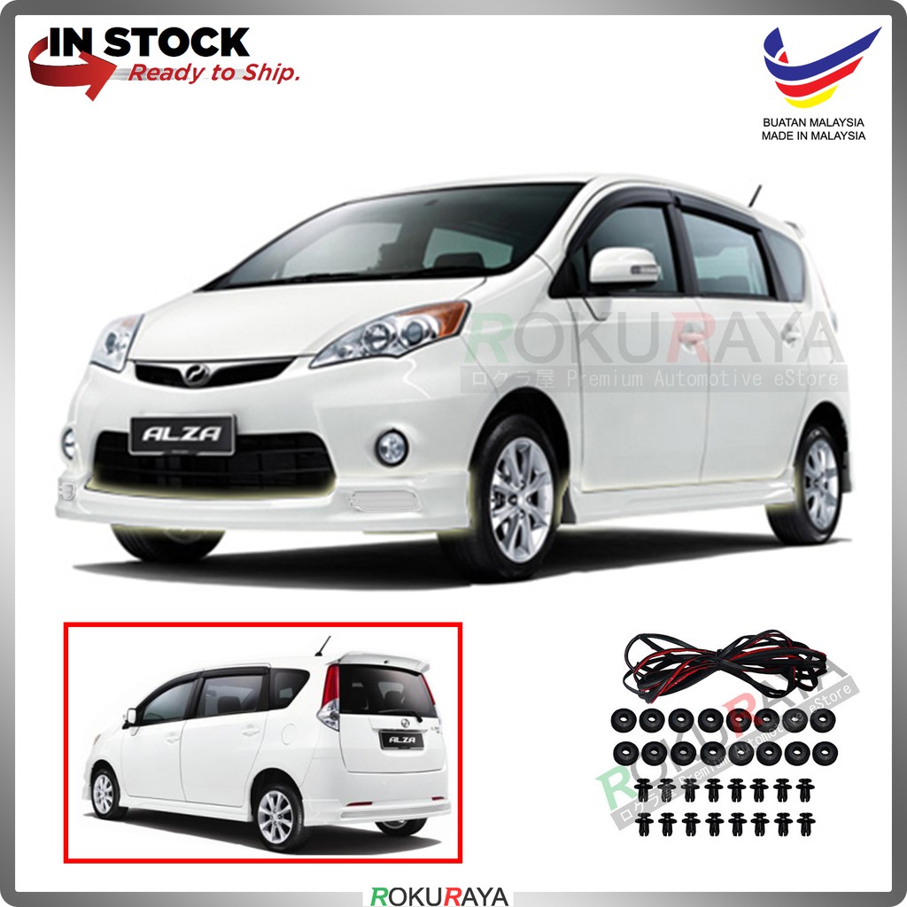 Perodua Alza Old 2009 ABS Plastic Bodykit Front Side Rear Skirting ...