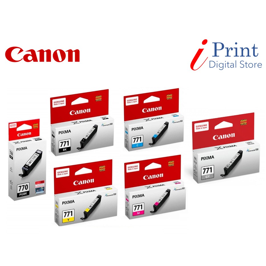 CANON PGI-770 / CLI-771 BLACK/CYAN/MAGENTA/YELLOW INK CARTRIDGE [100% ...