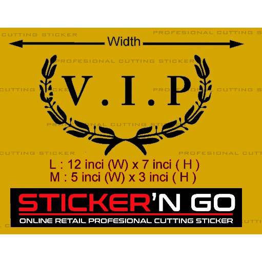STICKER CUTTING CUSTOM VIP DESIGN | Shopee Malaysia