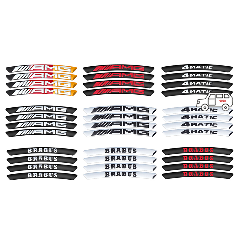 4pcs/set 9cm Aluminum Alloy Car Wheel Rim Sticker Auto Wheel Eyebrow ...