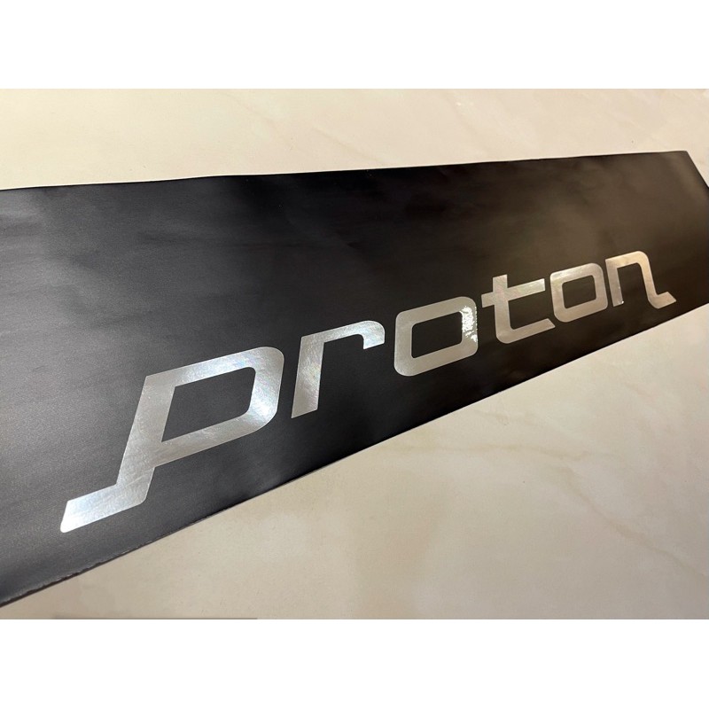(Ready Stock ) S475# Silver Chrome PROTON Windshield Vinyl Decal ...