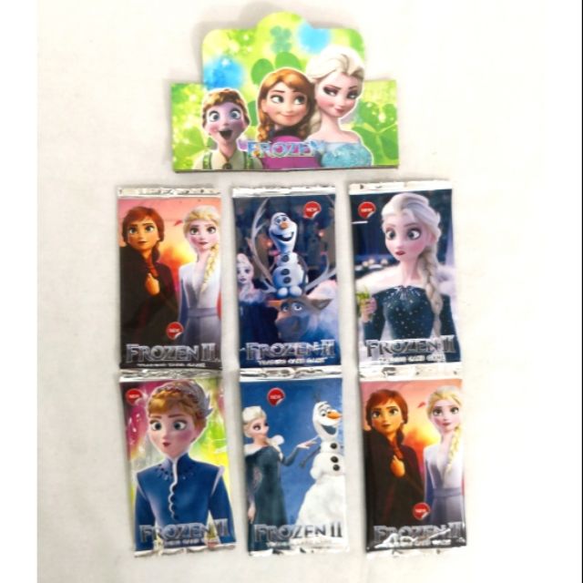 Mainan Card Perempuan Frozen Trading Cards (1set = 6 pkt) | Shopee Malaysia