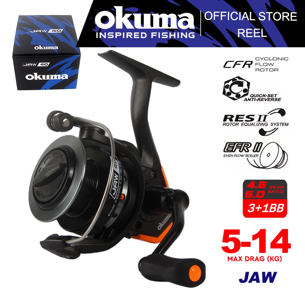 Okuma Jaw Spinning Fishing Reel Max Drag (5kg-14kg) | Shopee Malaysia