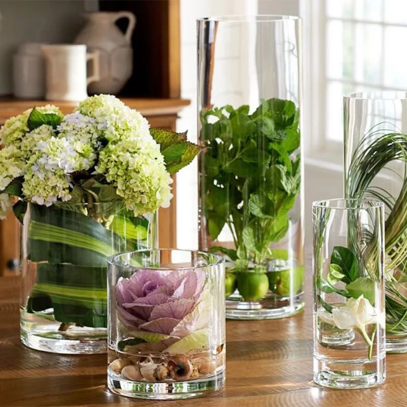 🌟 HOT ITEM 🌟 Vase Glass Transparent / Pasu Bunga / Hiasan Bunga Kaca ...