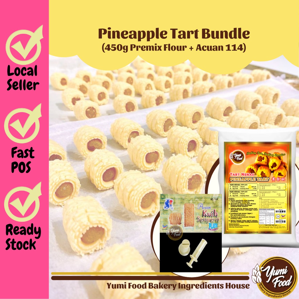 [READY STOCK] Tepung Tart Nenas Segera 450gm + Acuan 114 bundle ...