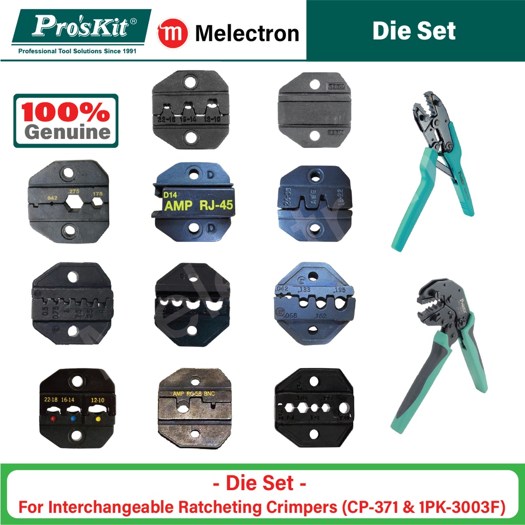 Pro'sKit 1PK-3003 / CP-236 / CP-336 Series Die Sets For Interchangeable ...