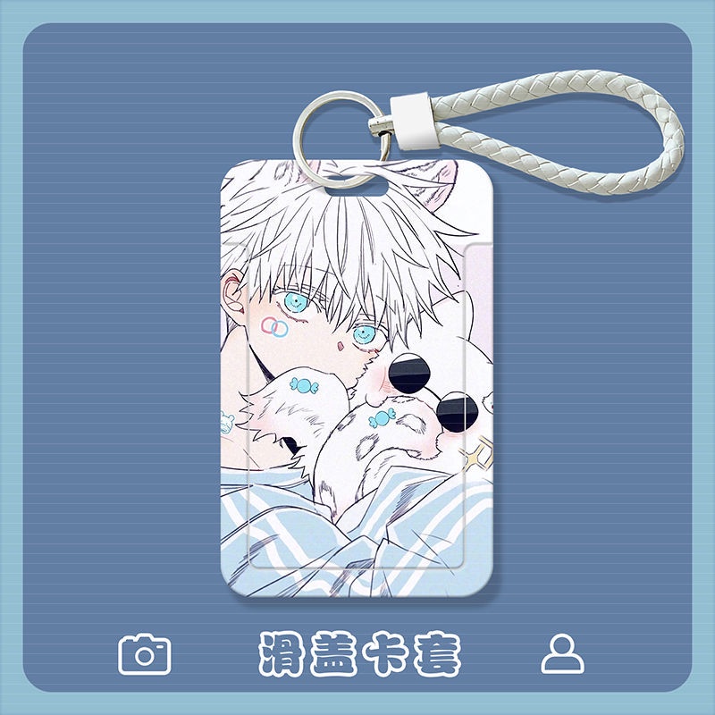 【6】Anime Jujutsu Kaisen Mrt Card Holder Gojo Satoru subway bus card ...