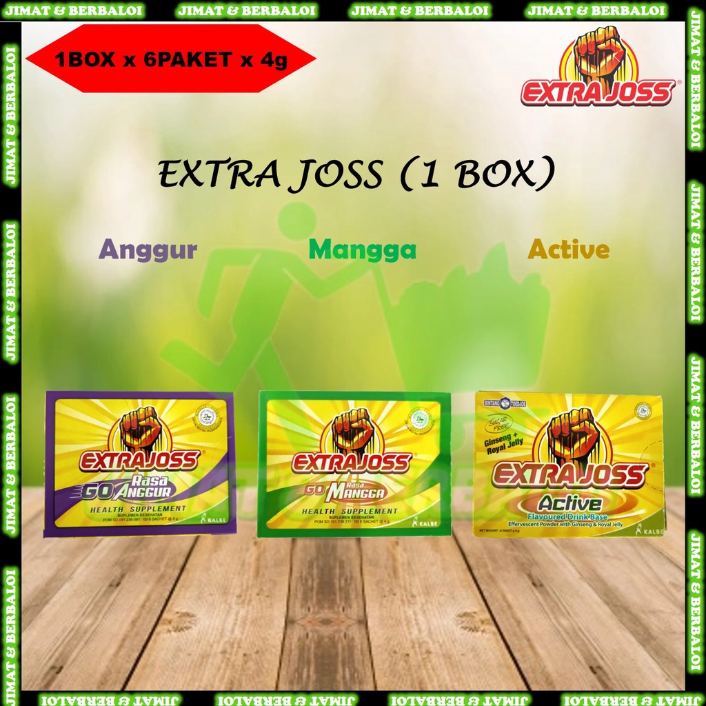 Extra Joss Active /Anggur /Mangga 1 BOX 100%ORIGINAL | Shopee Malaysia