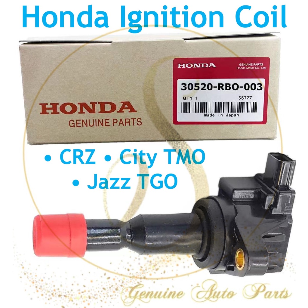 (100% ORIGINAL) 30520-RBO-003 HONDA IGNITION PLUG COIL CRZ SZT, CITY ...