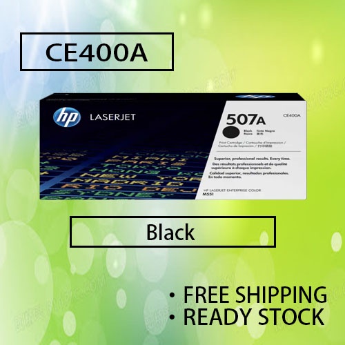 HP 507A Black Original LaserJet Toner Cartridge CE400A CE401A CE402A ...