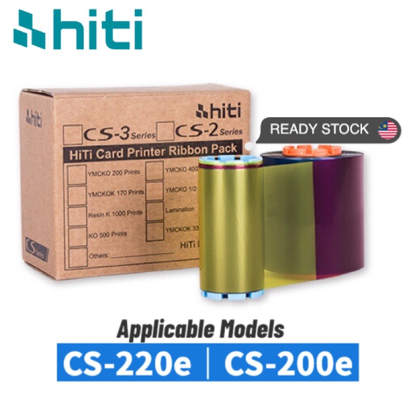 hiti YMCKO 400 for ID card printer CS-2 Series | Shopee Malaysia