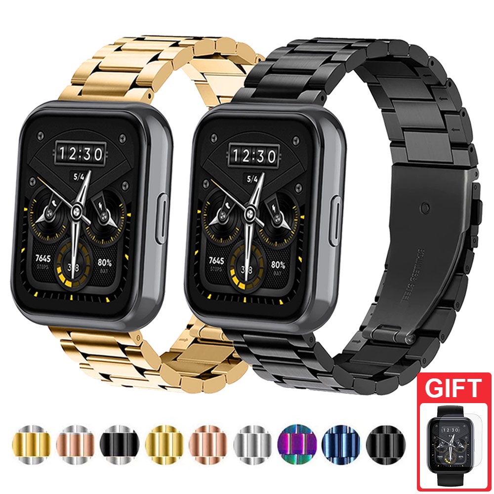 Stainless Steel Strap Metal Band Replacement for Realme Watch 5 / 3 / 3 ...