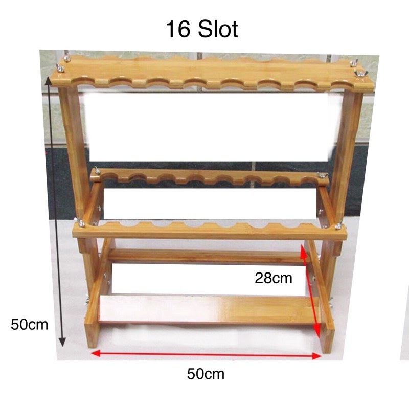 🔥Rak Pancing Kayu 23 Slot / Fishing Rod Rack / Rak Joran 钓竿架子 | Shopee ...