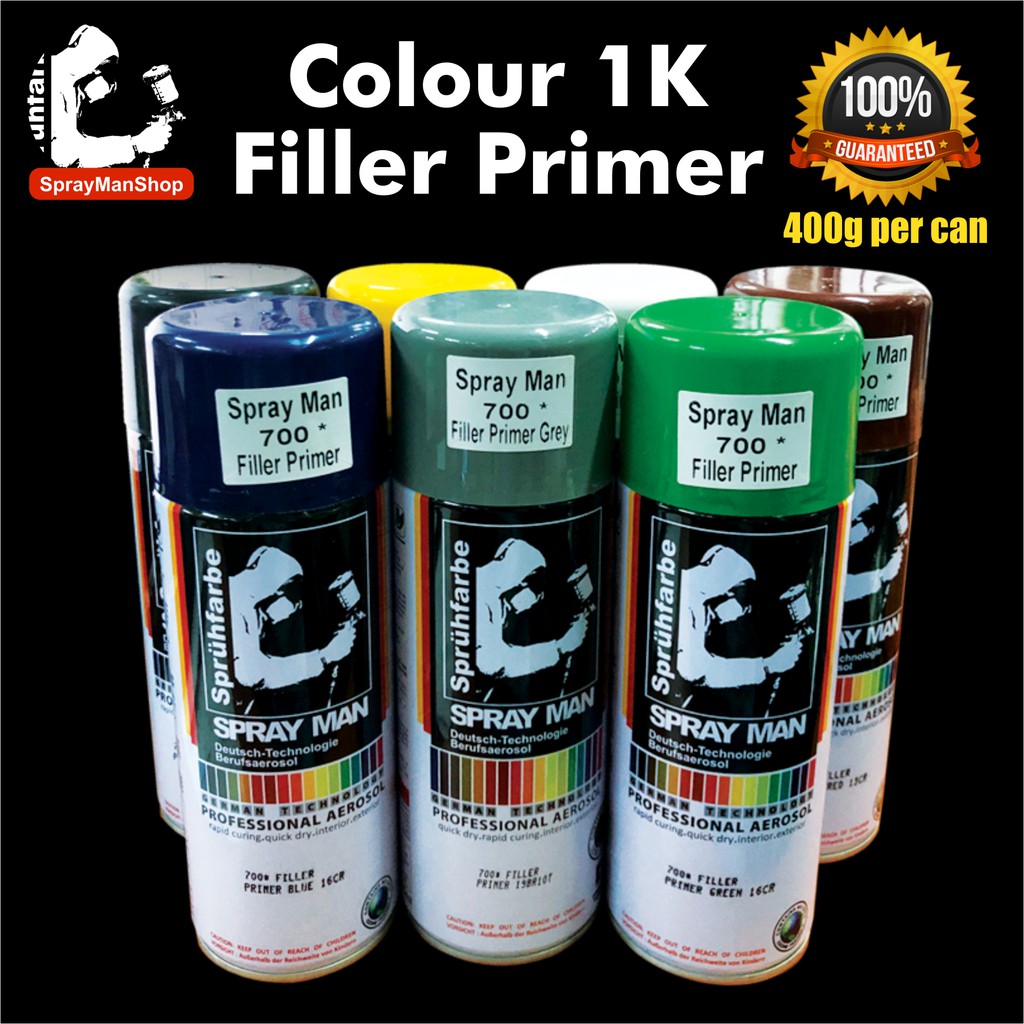 Spray Man Aerosol Spray Paint #700 Filler Primer 1K Primer 400ml ...