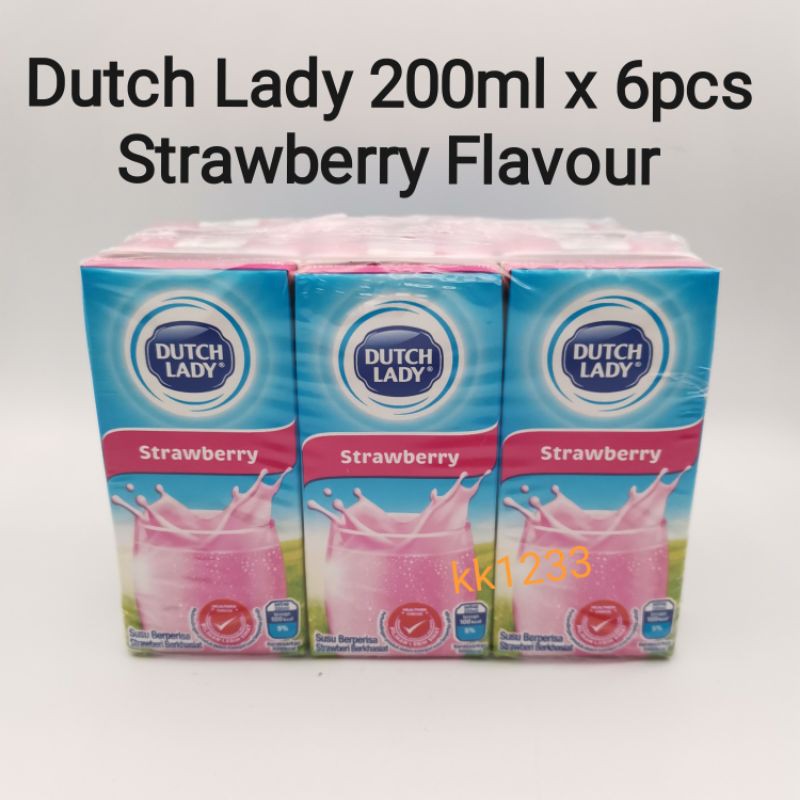 Dutch Lady Susu UHT Kotak | UHT Milk 200ml x 6pcs | Shopee Malaysia