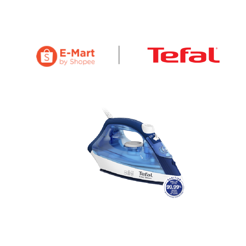 TEFAL FV1941 Easy Steam Iron | Seterika Baju | Shopee Malaysia