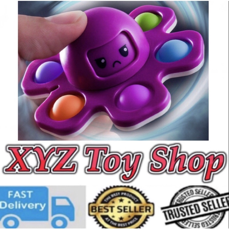 Octopus Multiple Face Fidget Spinner (100% Ready Stock Fast Postage ...