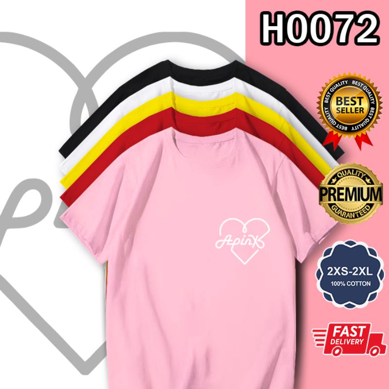 PINKHOUSE8 Cotton T-Shirt Apink KPOP GIRL GROUP PINK 2XL WOMEN SHORT ...