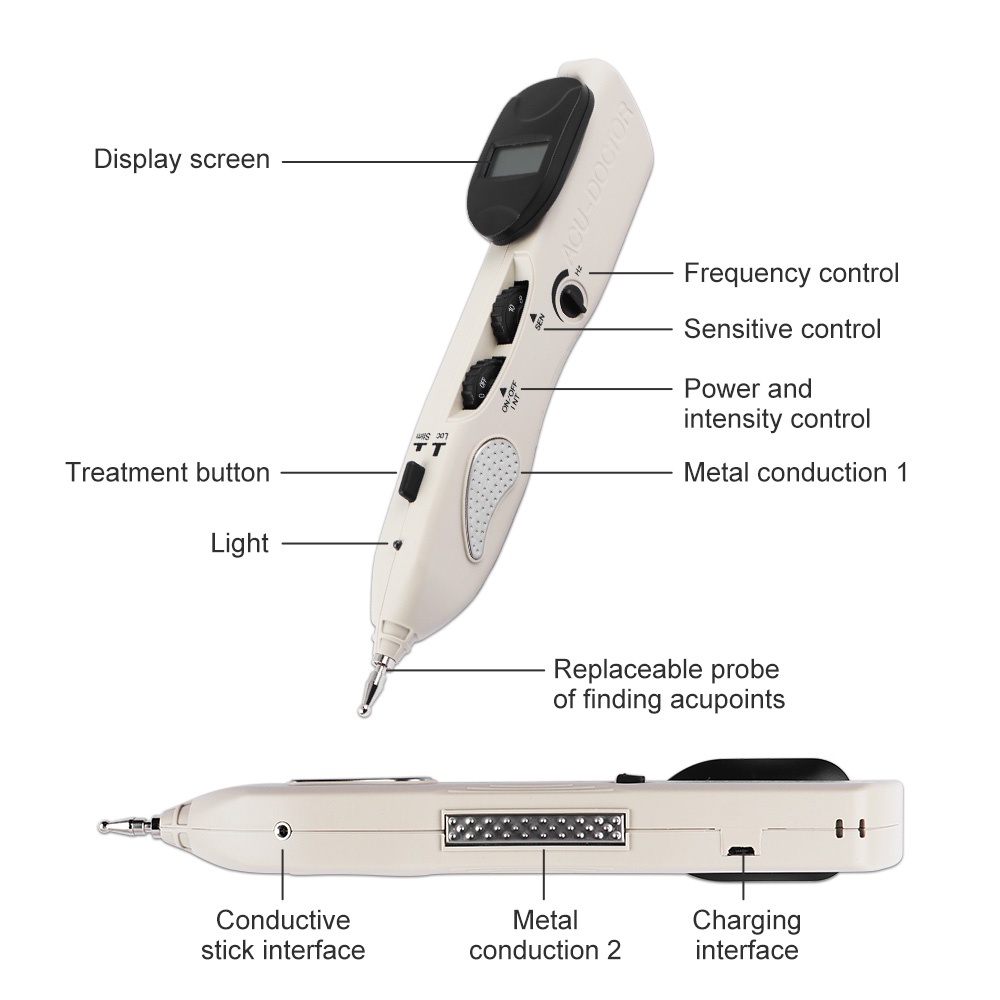 Electronic Acupuncture Pen Point Detector Acupuntura Massage Pain ...