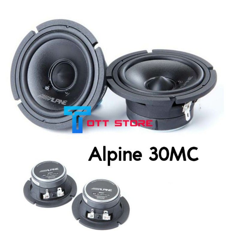 ALPINE Car Audio 30MC 3 inch Mid-Range Speaker Alpine 30MC - 3 ...