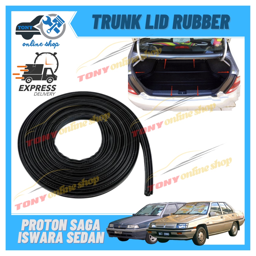 PROTON SAGA ISWARA SEDAN REAR BOOT BONNET TAIL LID RUBBER GETAH BONET ...