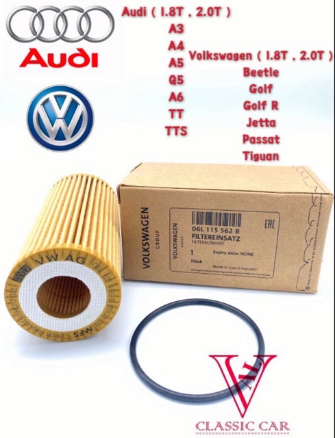 (100% Original) Audi Volkswagen Oil Filter - Golf MK7 Passat B8 / Audi ...