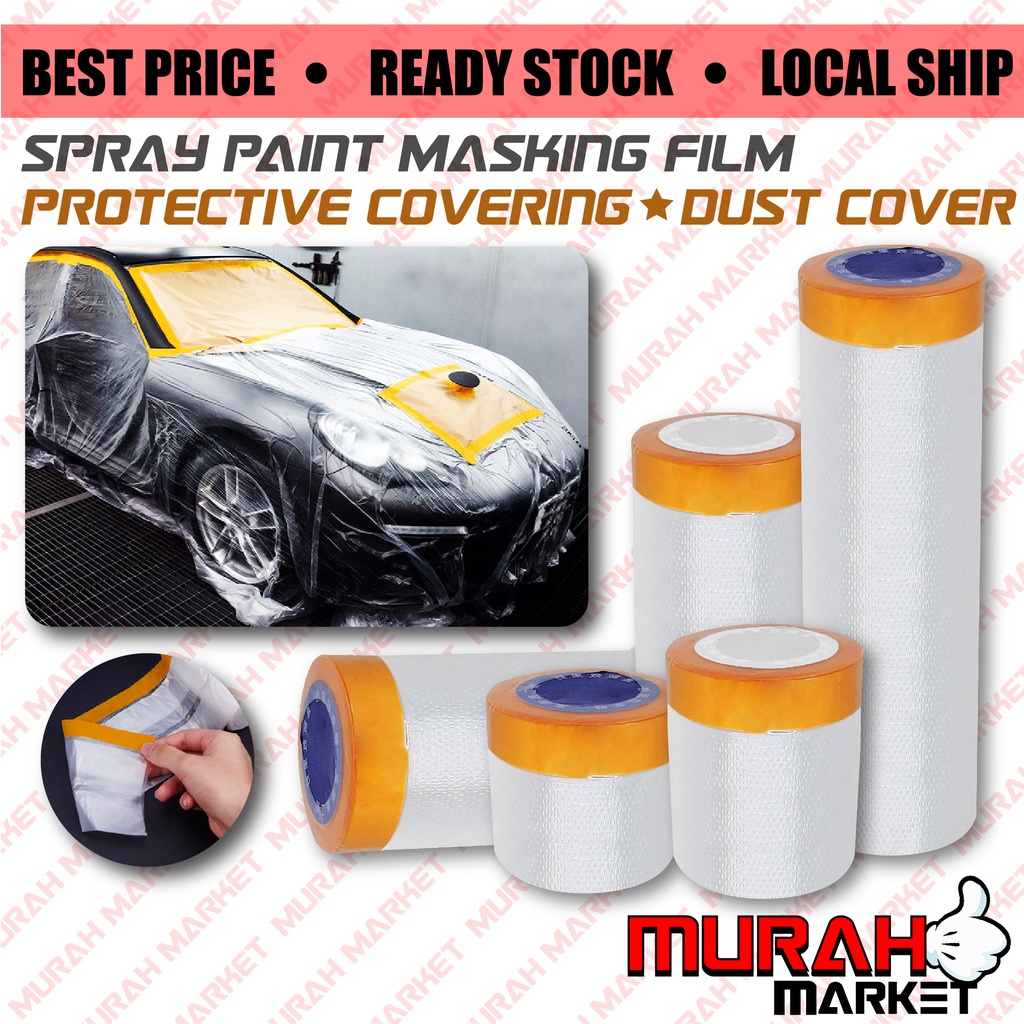 [Filem Penutup Cat] Masking Film for Painting Protective Cover Dust ...