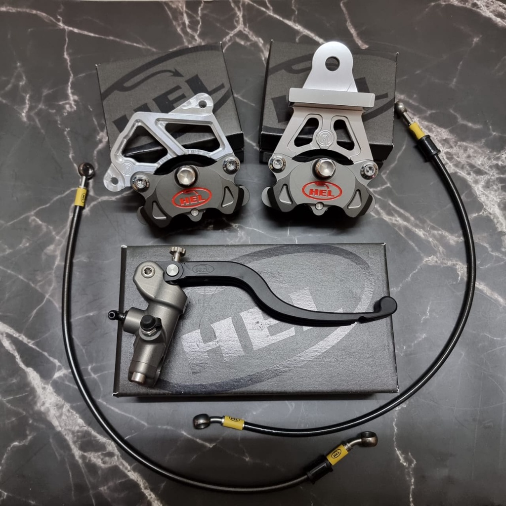 Y15/Y16/RS150/RSX150/LC135 4S 5S ORIGINAL HEL PERFORMANCE 2POT CALIPER ...