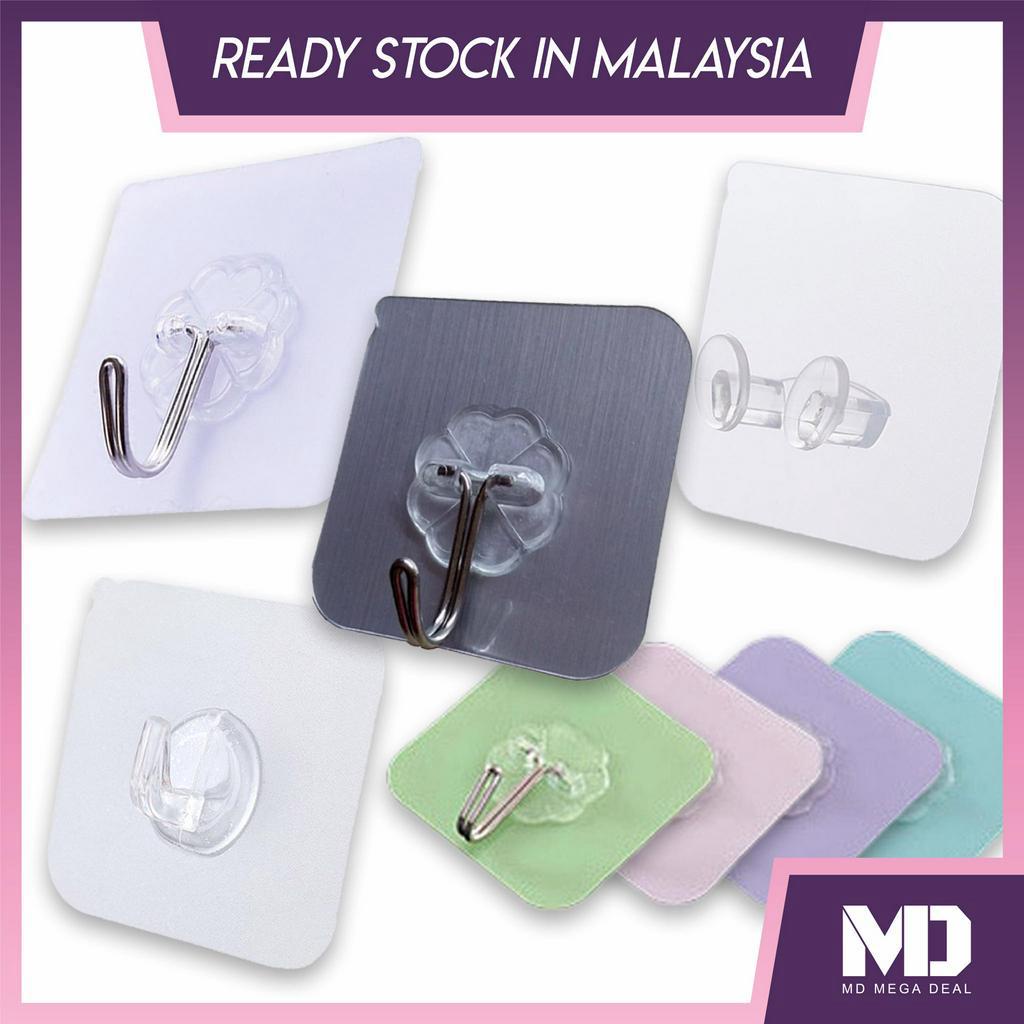 《Mega Deal》1PC Reusable Wall Hooks Strong Adhesive Magic Hook for ...
