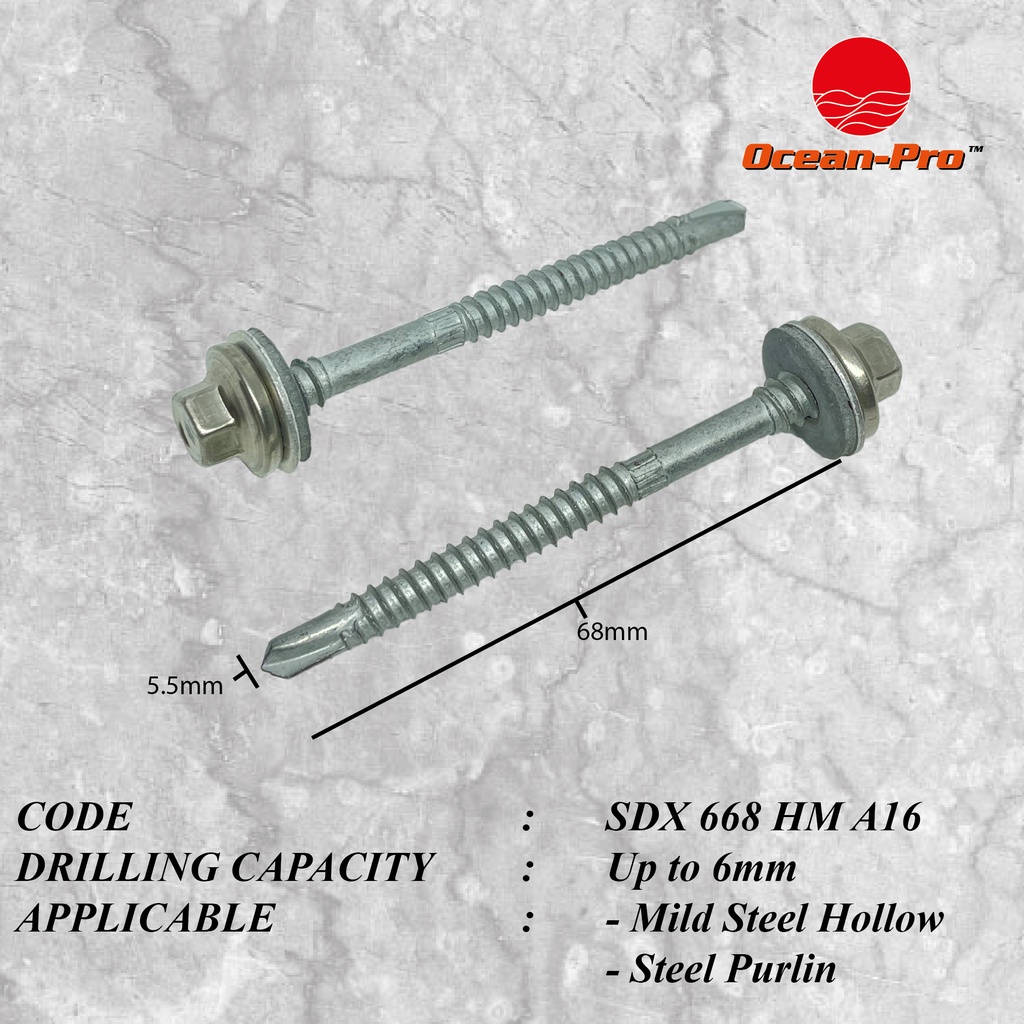 [OCEAN PRO] EXTRA PERFORMANCE CLASS 4 Self Drilling Screw with 304 ...