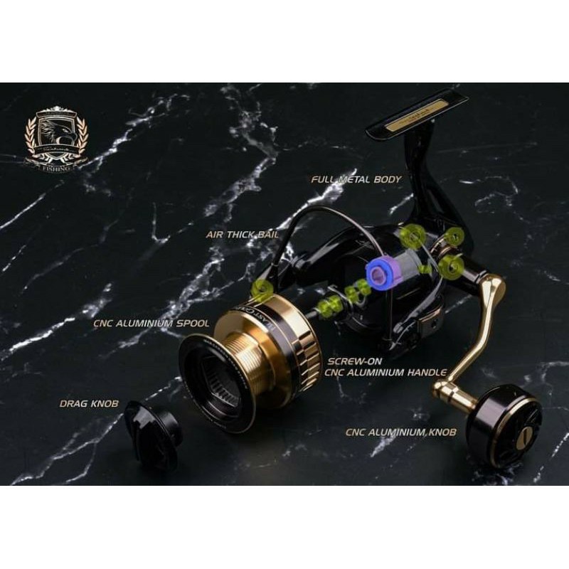 SEAHAWK REEL BLAST GOLD SW2000,3000,4000,5000,4000H,5000H | Shopee Malaysia