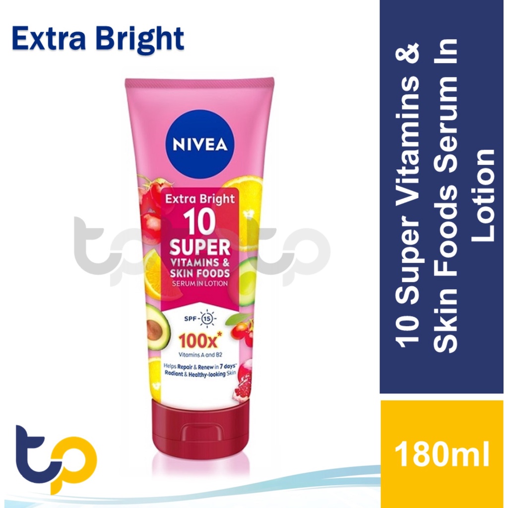 NIVEA Body Lotion - Extra White C&E/C&A/Extra Bright 10 Super Vitamins Lotion/Super C+ SPF50 ...