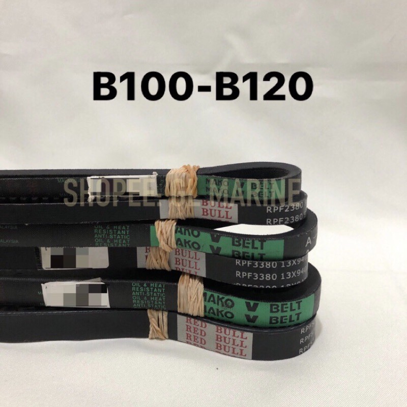 MAKO V-BELT Tali Belting B100 B101 B102 B103 B104 B105 B108 B112 B120 ...