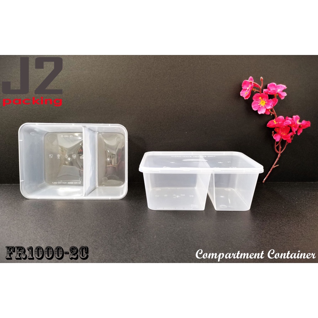 Microwave Compartment Food Container With Lid / FR750-2C / FR1000-2C ...
