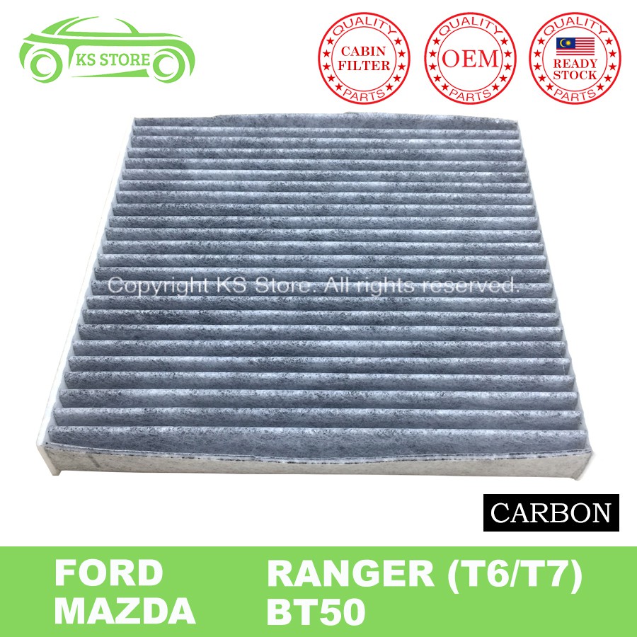 Ford Ranger 2013 T6 T7 Mazda BT50 Carbon Cabin Air Filter Active Carbon ...